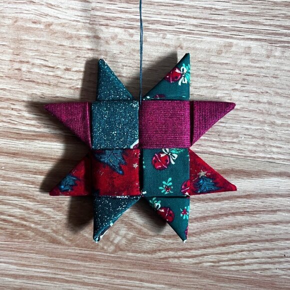 Handmade | Holiday | Christmas Star Hand Made Quilted Ornament | Poshmark